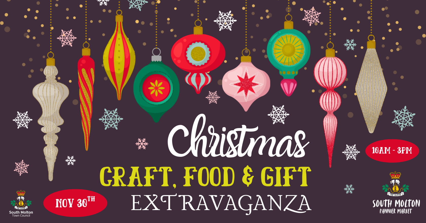 Christmas Craft, Food & Gift EXTRAVAGANZA – South Molton Pannier Market